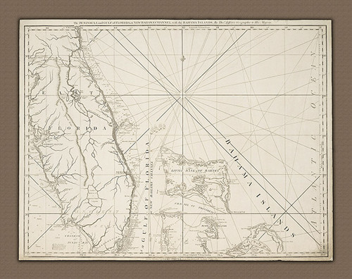A412 - Part of Florida, the New Bahama Channel and Bahama Islands ...