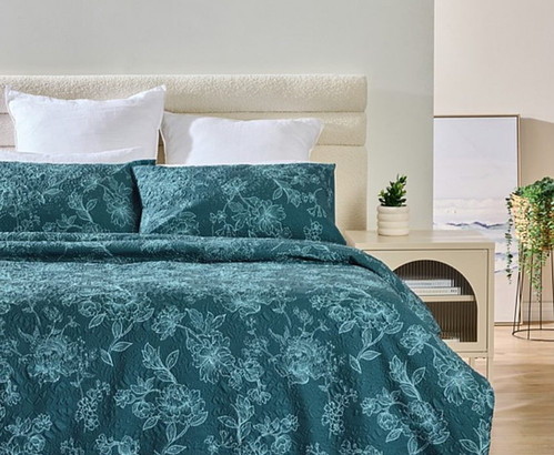 Hometones - Duvet Cover Set - King - Textured Microfibre Polyester ...