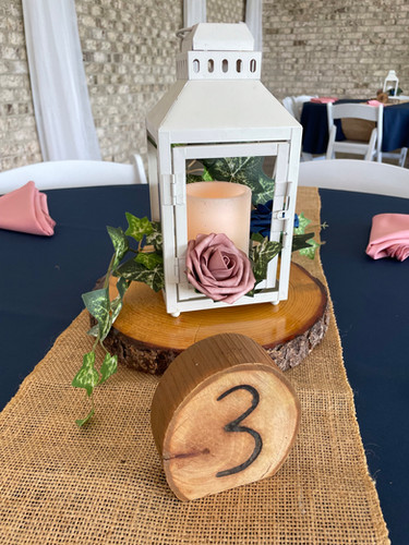 Wood Table Numbers (#1) | Rustic Rental