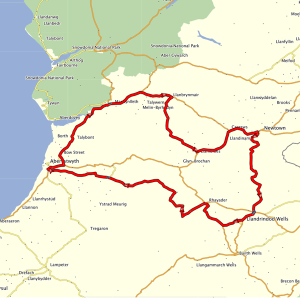 Simon Weir - Wales motorcycle routes