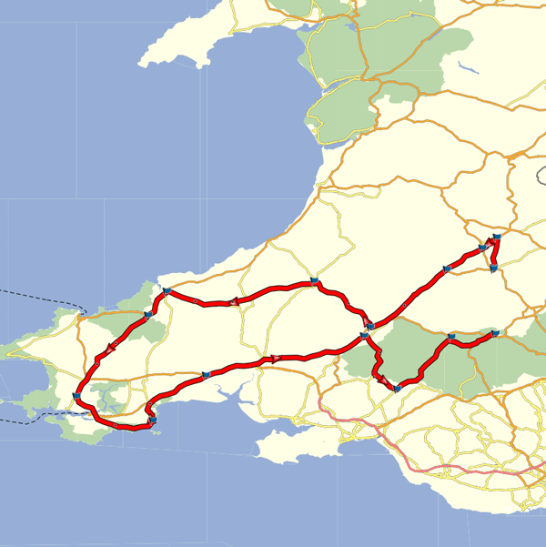 Simon Weir - Wales motorcycle routes