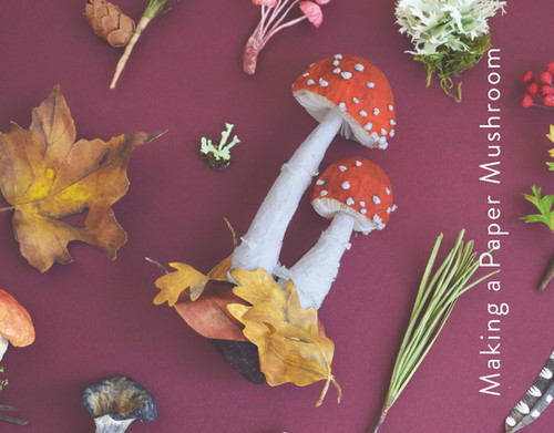ONLINE COURSE VOUCHER: Making a Paper Mushroom | KATE KATO