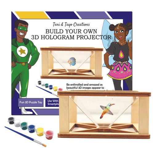 Build Your Own 3D Hologram Projector - STEM Project | Teni & Tayo