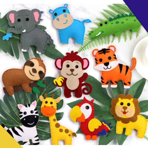 Make Your Own Stuffed Safari Animals - Sewing Kit for Kids | Teni & Tayo