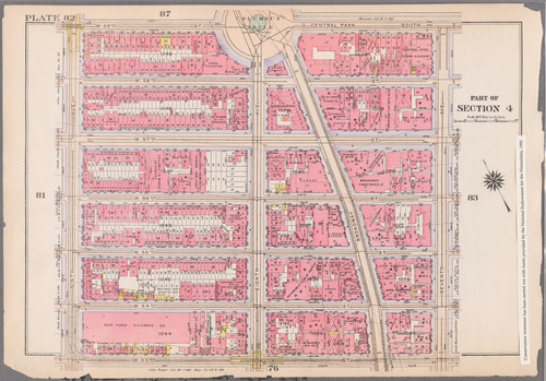 Map of Columbus Circle/Central Park South (1916) | retrometro
