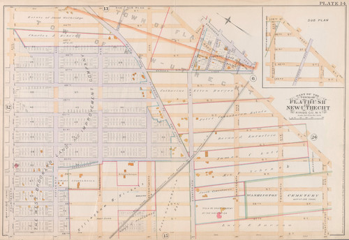 1890 - Map of Borough Park | retrometro