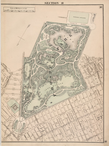 1874 - Map of Prospect Park | retrometro