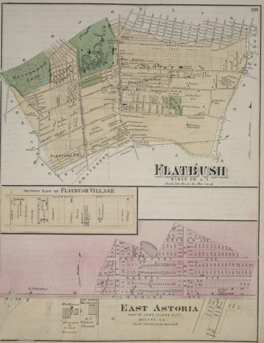 1873 - Map of Flatbush | retrometro