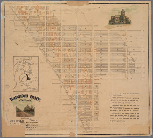 1910 - Map of Borough Park | retrometro