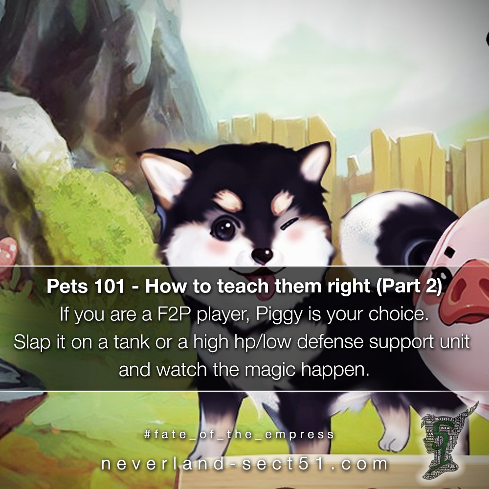 #Fate of The Empress Guide: Pets 101 (Part 2) | Neverland Sect 51 ...