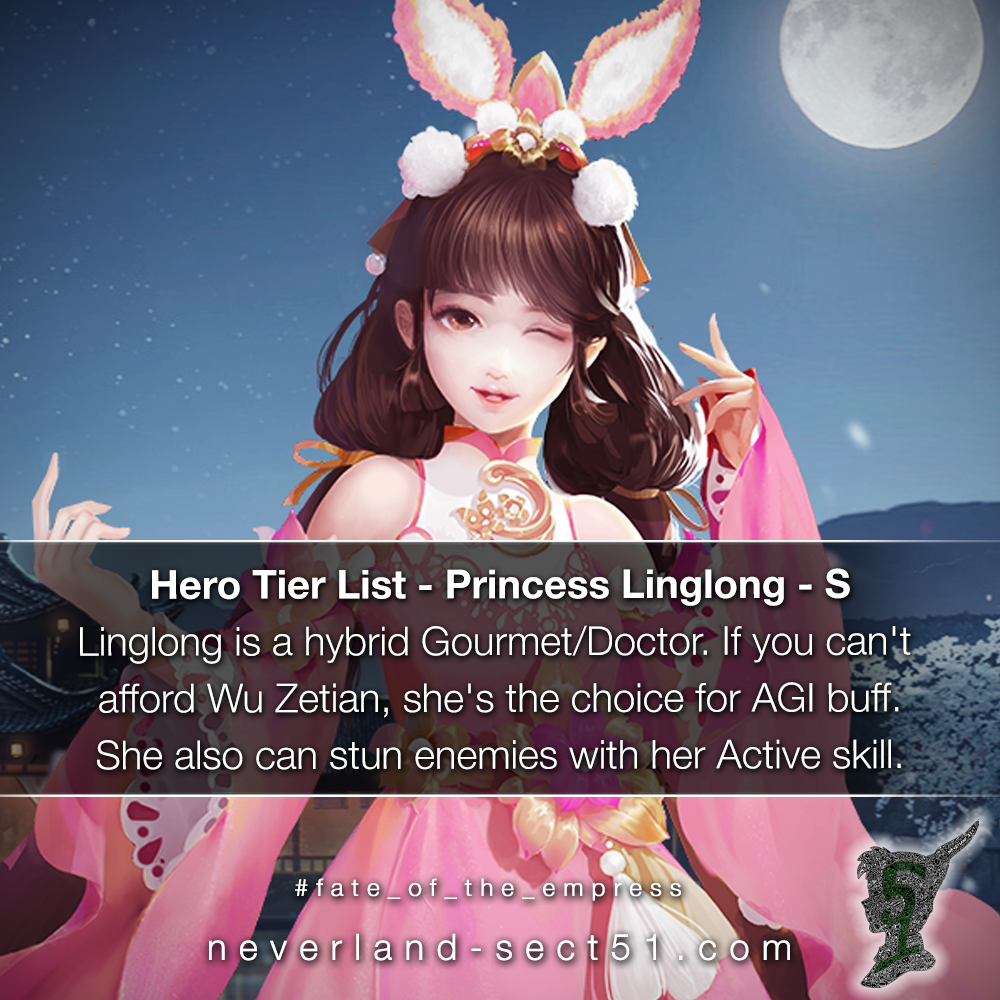 Fate of The Empress Guide: Hero Tier List - Princess Linglong - S ...