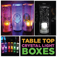 Table Top Crystal Light Boxes | POUI Ltd