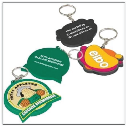 Custom Shaped PVC Logo Keychain | POUI Ltd