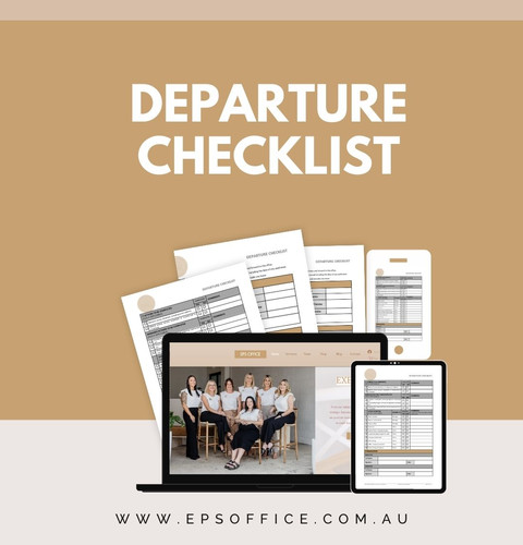 Departure Checklist on Termination | EPS Office