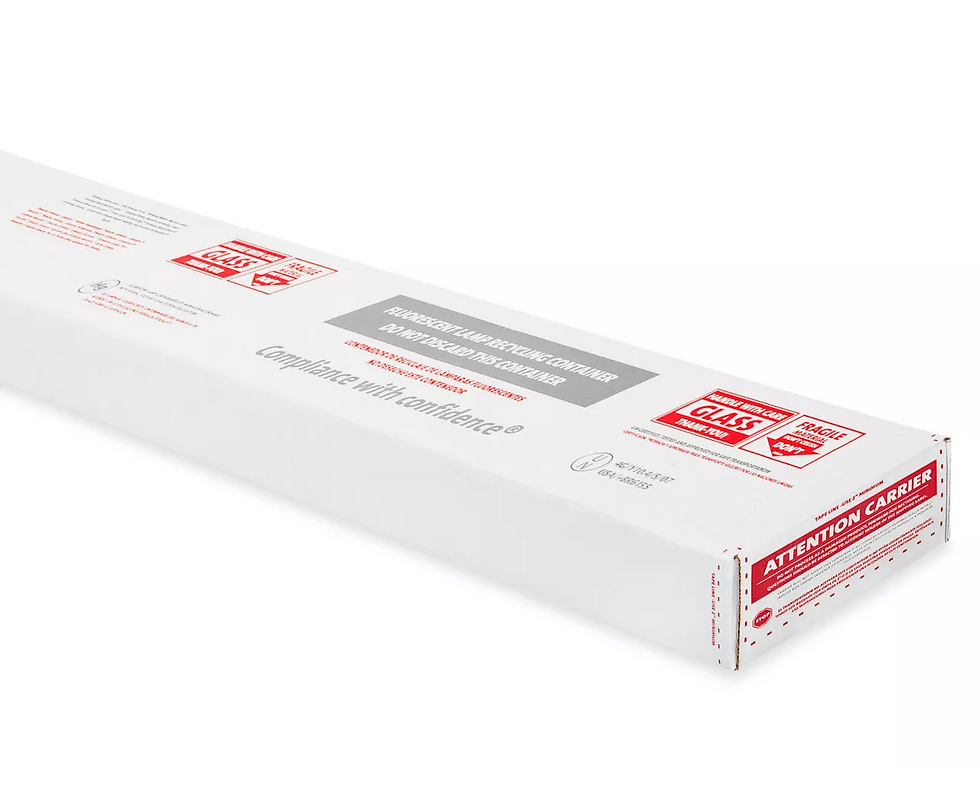 Prepaid Light Bulb Recycling Box Kit - 8' Medium | USA Environmental