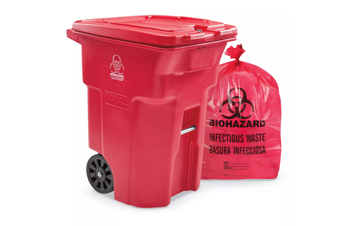 Biohazard Can with Wheels | USA Environmental