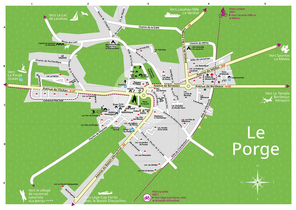 Plan de la commune | Mairie Le Porge