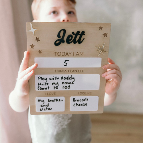 Star Birthday Milestone Board | Array of Whimsy