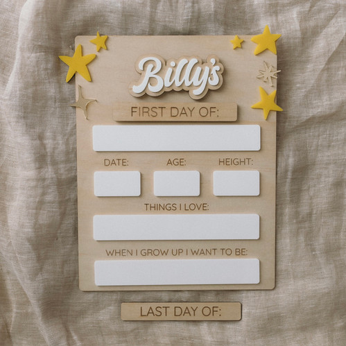 Star First Day and Last Day Board | Array of Whimsy