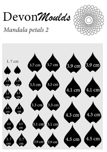 Mandala Petals 2 digital shape guide | Devon Dotting