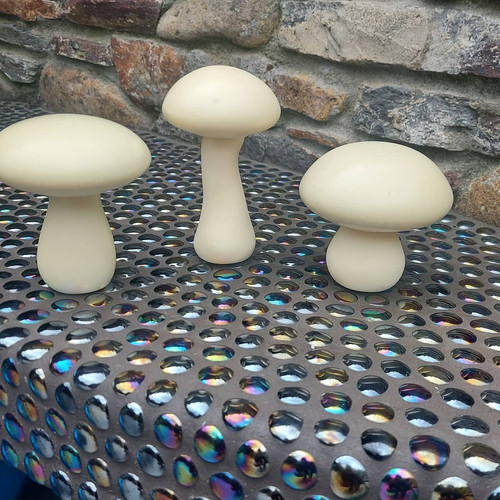 Set of 3 mushroom stem silicone mold | Devon Dotting