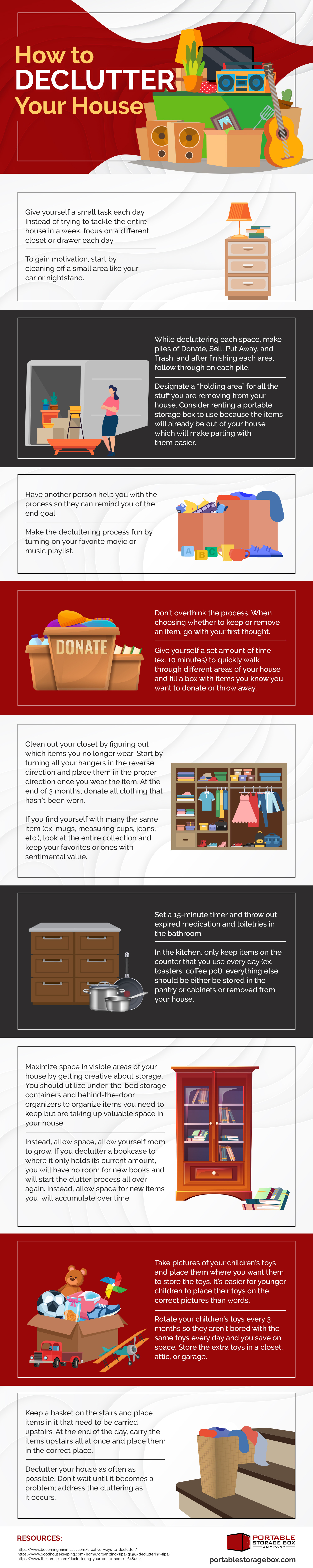 How to Declutter Your House | Portable Storage Box