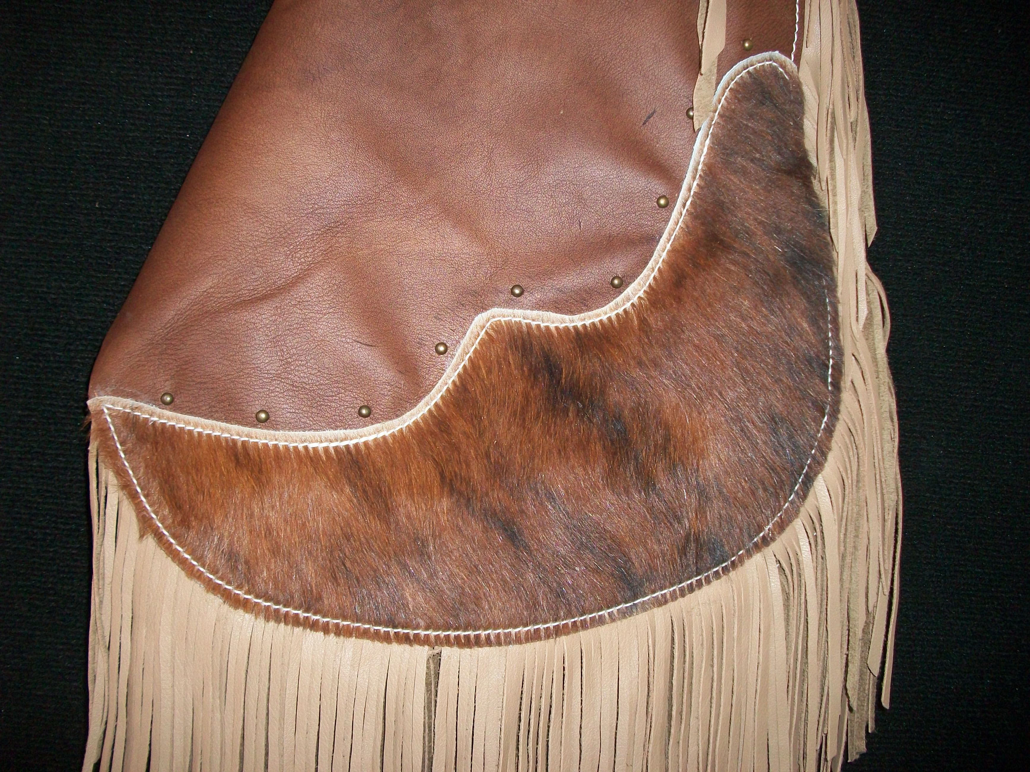 Custom Made Leather Chinks | RBarKChapsN'Chinks