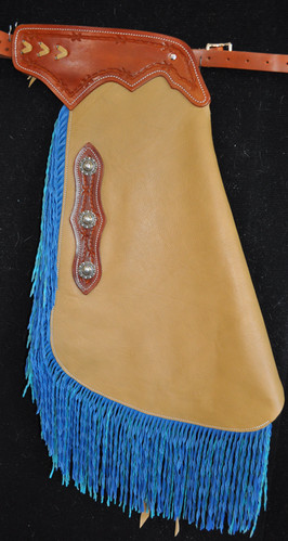 Custom Made Leather Chinks/ Buckskin | RBarKChapsN'Chinks