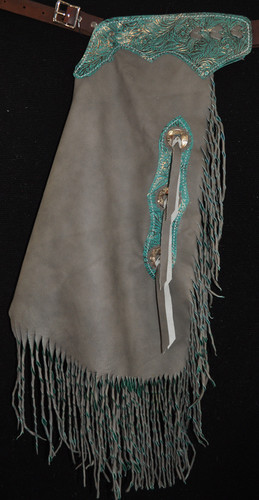 Custom Made Leather Chinks/ Twisted Fringe | RBarKChapsN'Chinks