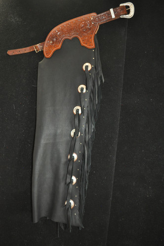 Custom Made Leather Shotgun Chaps/ Show Chaps | RBarKChapsN'Chinks