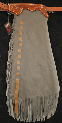 Custom Made Leather Chinks/Distressed | RBarKChapsN'Chinks