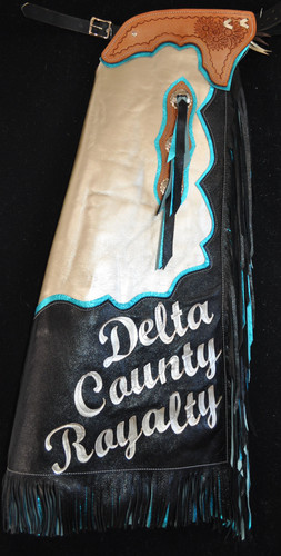 Custom Made Rodeo Royalty Chaps/Metallic | RBarKChapsN'Chinks