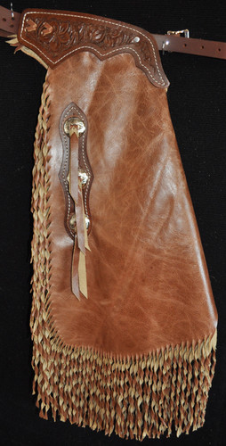 Custom Made Leather Chinks/ Twisted Fringe | RBarKChapsN'Chinks