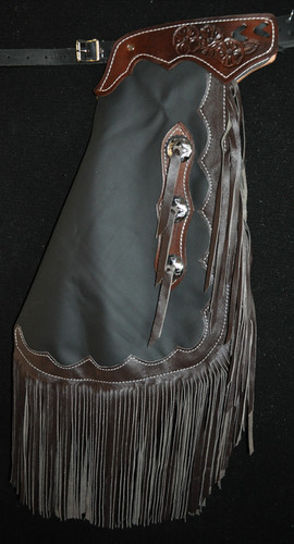 Custom Made Leather Show Chinks | RBarKChapsN'Chinks