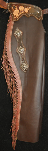 Custom Made Leather Shotgun Chaps/Show Chaps | RBarKChapsN'Chinks