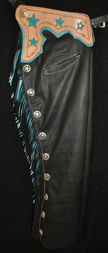 Custom Made Leather Shotgun Chaps/Show Chaps | RBarKChapsN'Chinks