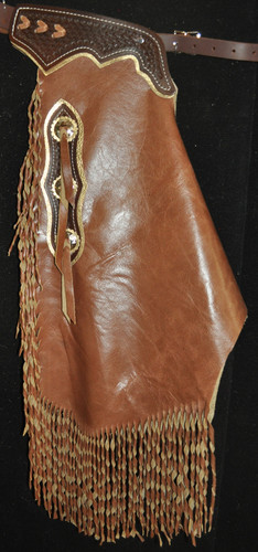 Custom Made Leather Chinks/ Twisted Fringe | RBarKChapsN'Chinks