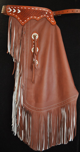 Custom Made Leather Show Chinks | RBarKChapsN'Chinks