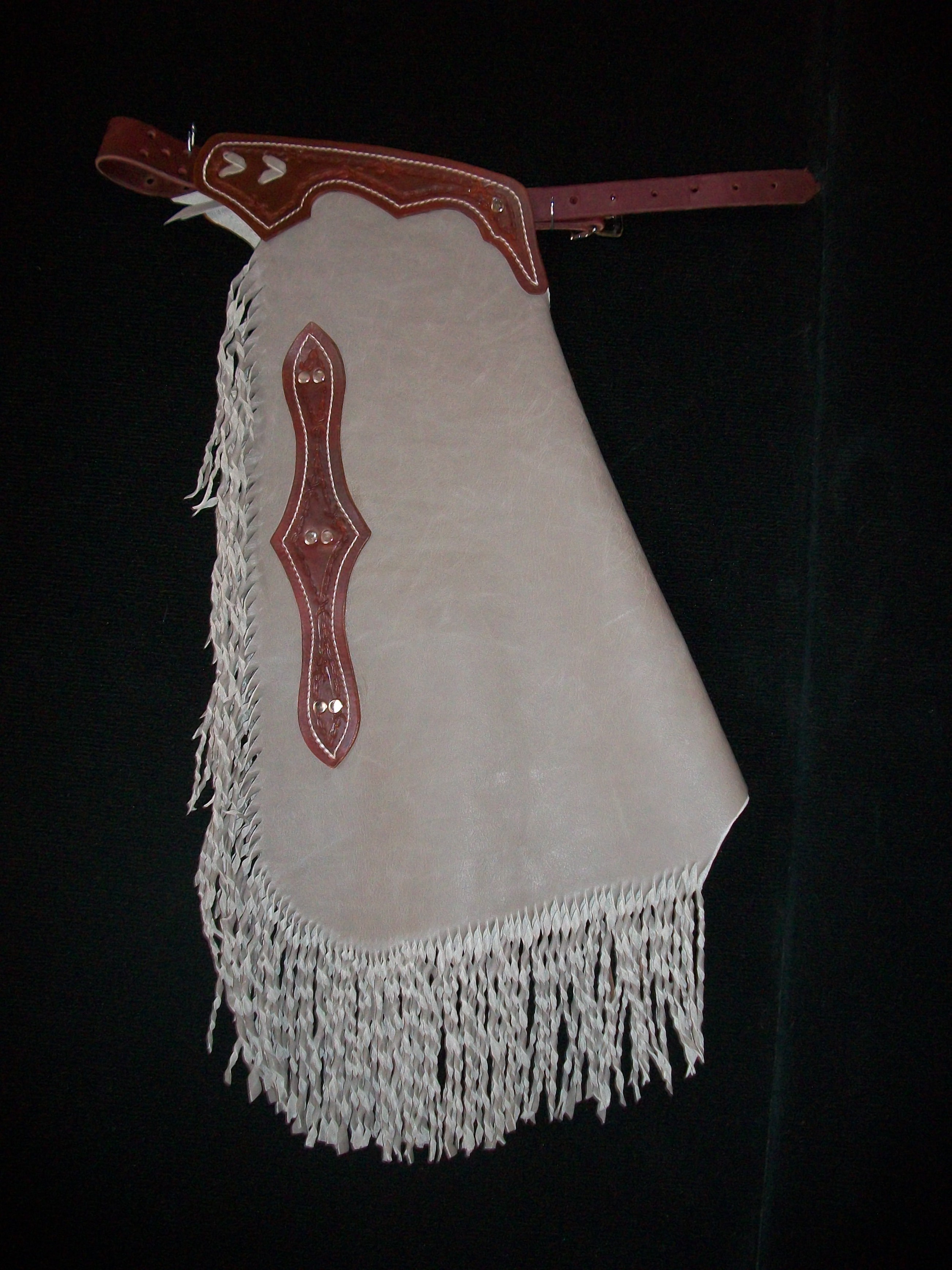 Custom Made Leather Chinks/Distressed | RBarKChapsN'Chinks