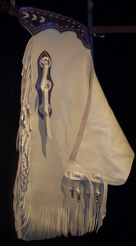 Custom Made Leather Chinks/ Buckskin | RBarKChapsN'Chinks