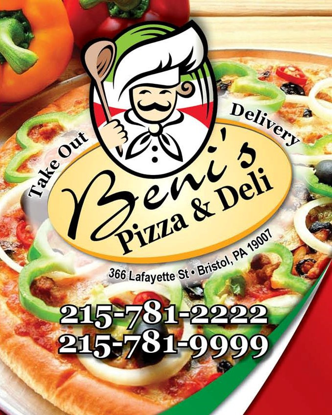 Beni's Pizza Menu