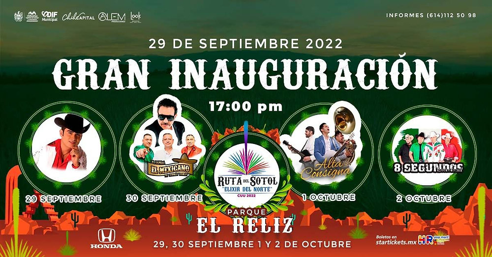 Hoy gran inauguración de La Ruta del Sotol en Parque Reliz