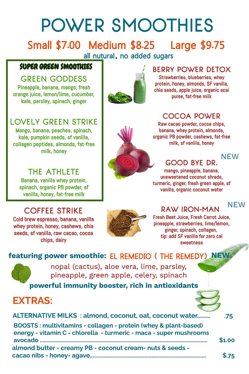 MENU | RAW BLENDZ