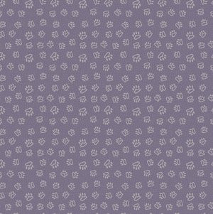 Good Boy & Kitty - Paws - Purple | The Sewing Room Toowoomba