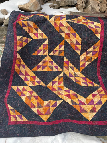 Diamonds are Forever Midnight Glow Quilt | Quilting Renditions