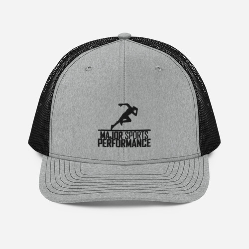 Embroidered Trucker Cap (Black Logo) | Major Sports Perf.