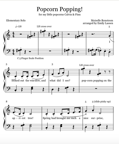 Popcorn Popping! | lassenpiano