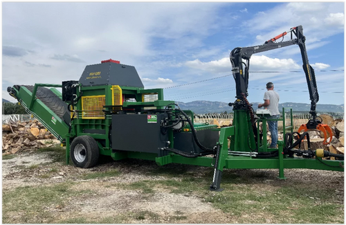 DVM-SPLIT-600-23" Mobile Vertical Splitter | New England Pine Co.