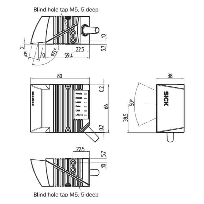 SICK 고정식 바코드 스캐너