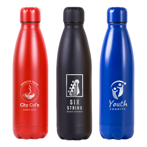Matte Stainless Steel Drink Bottles | Pw Promotions